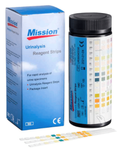 Urine Test Strips 10PA 100'S ( Mission) - Rapidmed Academy Shop