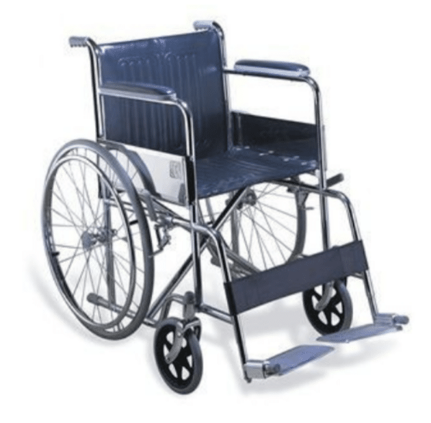 WHEELCHAIR FIXED ARM & FOOT REST - Rapidmed Academy Shop